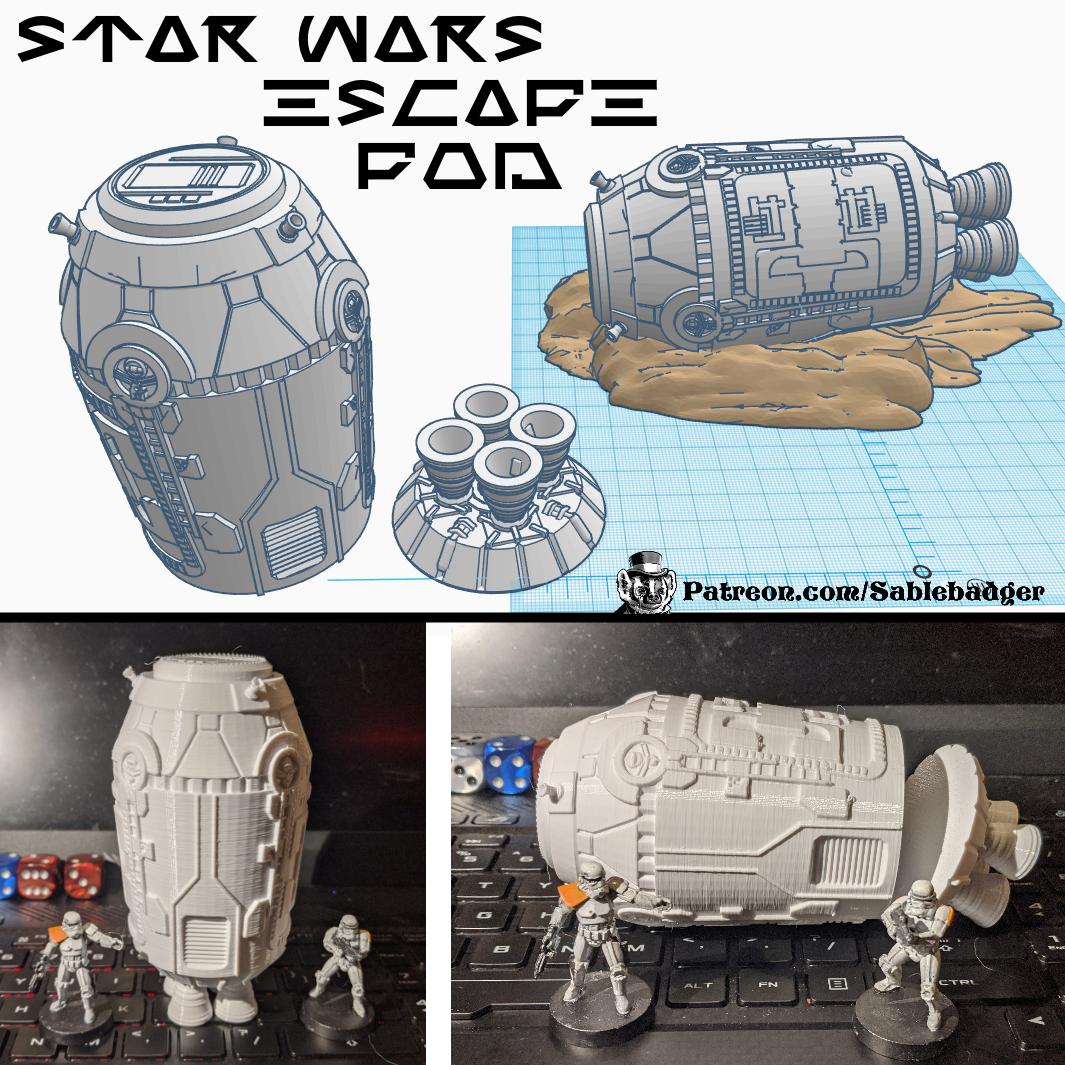 Star Wars - Escape Pod - Sablebadger 3D Gallery